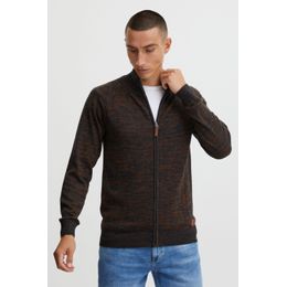 Blend Herren Strickjacke "BHDaniri", orange, Gr. XL, Feinstrick, 50% Baumwolle, 50% Polyacryl, Strickjacken, Strickjacke mit hochabschlie&szlig;endem Kragen