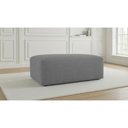 Polsterhocker OTTO HOME, B:114cm H:44cm T:61cm, grau, 62% Polypropylen, 32% Polyester, Hocker, "Koa Pouf, Webstoff, Cord, Struktur, Chenille",