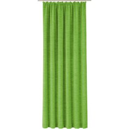 Vorhang WIRTH, B:132cm H:295cm, gr&uuml;n, Chenille, Polyacryl, Wohnzimmer, Gardinen, "Trondheim B", nach Ma&szlig;