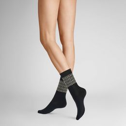Hudson Damen Socken "Socke Nordic", Gr. 35, schwarz, Obermaterial: 49% Polyacryl PAN. 40% Wolle WO. 10% Polyamid PA. 1% Elasthan EL., Socken