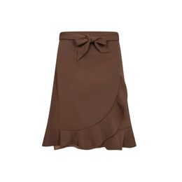 soyaconcept Damen Midirock "Soya Concept Skirt SC_SIHAM"8694 hot fudge, Gr. L, Obermaterial: 95%% Polyester, 5%% Elasthan, R&ouml;cke