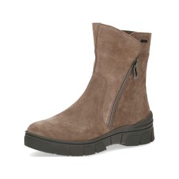 Caprice Damen Stiefelette "Caprice Stiefelette Veloursleder", Gr. 42mud, Veloursleder, Schuhe