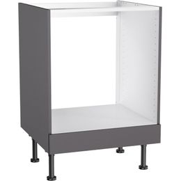 Herdumbauschrank KOCHSTATION, B:60cm H:87cm T:58,4cmanthrazit, anthrazit, Schr&auml;nke, "KS-Paula", 60 cm breit, 87 cm hoch, mit 1 festen Blende