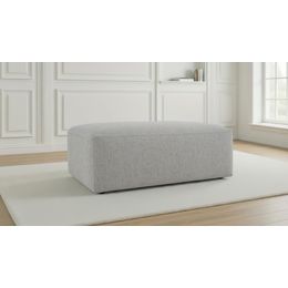 Polsterhocker OTTO HOME, B:114cm H:44cm T:61cm, beige, 62% Polypropylen, 32% Polyester, Hocker, "Koa Pouf, Webstoff, Cord, Struktur, Chenille",