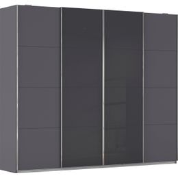 Schwebet&uuml;renschrank Rauch, B:271cm H:230cm T:62cm, grau, Holzwerkstoff, Schr&auml;nke, "Kleiderschrank Schrank Garderobe W&auml;scheschrank Ankleide SYNCRONO",