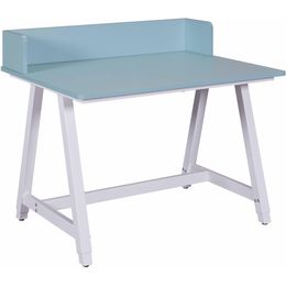 Schreibtisch Inter Link, B:80cm H:54cm T:60cmwei&szlig;, blau, wei&szlig;, blau, Jugendzimmer, Tische
