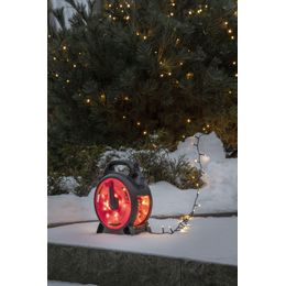 Konstsmide LED-Lichterkette "Weihnachtsdeko aussen", Dioden 200 Stk. Flammen 200 Stk., Kabell&auml;nge 10m x Gesamtl&auml;nge 23,93m, schwarz, Lichterketten,
