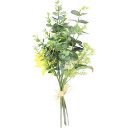 Kunstblume I.GE.A., B:20cm H:42cm L:20cm, gelb, Polyester, Kunstpflanzen, "Bouquet Rosen/Sonnenblume", K&uuml;nstlicher Strau&szlig; Blume Blumenbouquet