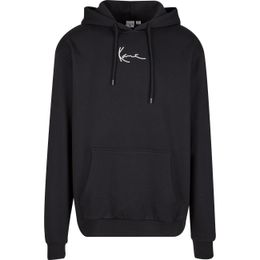 Karl Kani Herren Kapuzensweatshirt "Karl Kani Small Signature Glow Logo Hoodie"schwarz, Gr. S, 100% Baumwolle, Sweatshirts