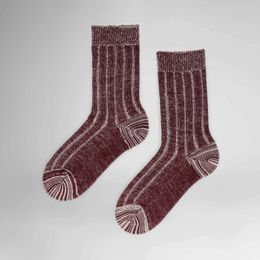 Hudson Damen Socken "Socke Paint", Gr. 35, rot, Obermaterial: 50% Wolle WO. 50% Polyacryl PAN., Socken