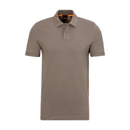 BOSS Orange Herren Poloshirt "Passenger", beige, Gr. M, unifarben, Jersey, Obermaterial: 95% Baumwolle, 5% Elasthan, Shirts, mit Polokragen