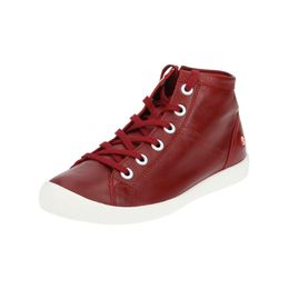 Softinos Damen Sneaker "Softinos Sneaker Leder", Gr. 43rot, Leder, Schuhe