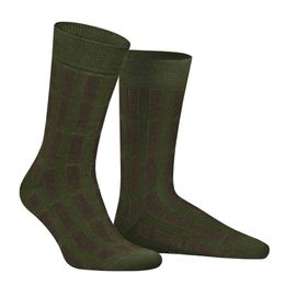 Hudson Damen Socken "Socke Pin", Gr. 43, gr&uuml;n, Obermaterial: 75% Baumwolle CO. 23% Polyamid PA. 2% Elasthan EL., Socken