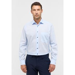 Eterna Herren Langarmhemd "COMFORT FIT"himmelblau, Gr. 46, Popeline, 100% Baumwolle, Hemden, NON IRON (b&uuml;gelfrei)