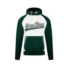 Recovered Herren Kapuzensweatshirt "Snoop Dogg Drop It Script", gr&uuml;n, Gr. M, bedruckt, 100% Baumwolle, Sweatshirts, mit coolem Snoop Dogg-Print