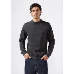 Sweatshirt Champion "ICONS Wash Crewneck Sweatshirt", Herren, Gr. L (52/54), nbk, Obermaterial: 70% Baumwolle, 30% Polyester, Sweatshirts Sweatshirt