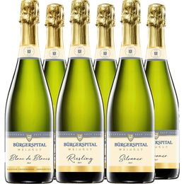 Stiftung B&uuml;rgerspital zum Hl. Geist Weingut Sekt-Paket Jahresende Brut - Franken &ndash; Probierpaket Sekt b.A.