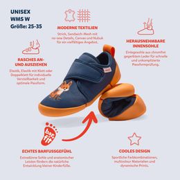 Superfit M&auml;dchen Hausschuh "VENTI WMS: Weit", Gr. 30, orange, Polyester, Schuhe, Barfu&szlig;schuh mit Klettverschluss, Gr&ouml;&szlig;enschablone zum Download
