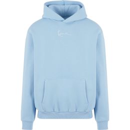 Kapuzensweatshirt Karl Kani "Karl Kani Small Signature Essential Os Hoodie", Herren, Gr. S, light blau, 65% Baumwolle, 35% Polyester, Sweatshirts