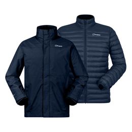 Berghaus Herren 3-in-1-Funktionsjacke "HILLWALKER 2.0 GEMINI HL 3IN1", blau, Gr. S, Obermaterial: 100% Polyamid. Futter: 100% Polyamid. Wattierung: