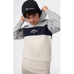 Champion Jungen Kapuzensweatshirt, grau, Gr. L, Obermaterial: 73% Baumwolle, 27% Polyester, Sweatshirts, mit farblich passender F&uuml;tterung, aus