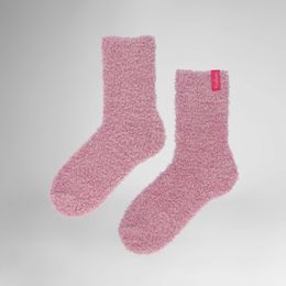 Hudson Damen Socken "Socke Cosy", Gr. 35, rosa, Obermaterial: 99% Polyester PES. 1% Elasthan EL., Socken