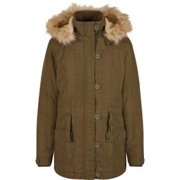 Parka Brandit "Brandit Brandit Women Nila Winterparka", Damen, Gr. L, olive, 100% Baumwolle, unifarben, normal, ohne Ausschnitt, Jacken Parka