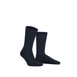 Hudson M&auml;dchen Socken "Socke Relax Cotton", Gr. 41, blau, Obermaterial: 97% Baumwolle CO. 3% Elasthan EL., Socken