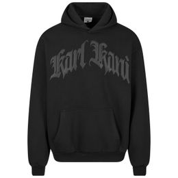 Kapuzensweatshirt Karl Kani "Karl Kani KK Old English OS Hoodie", Herren, Gr. L, schwarz, 70% Baumwolle, 30% Polyester, unifarben, Sweatshirts