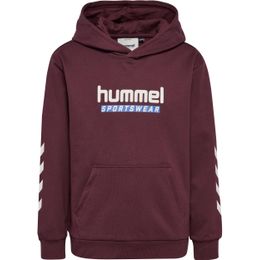 Hummel M&auml;dchen Kapuzensweatshirtvineyard wine, Gr. 134, Obermaterial: 80% Baumwolle, 20% Polyester, Sweatshirts