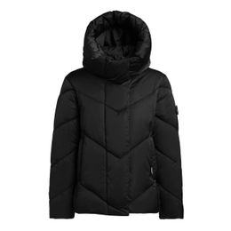 Steppjacke Khujo "OLSA2", Damen, Gr. S, schwarz, 100% Polyester, unifarben, eingesetzt elastischer Bund mit Windstopper, Jacken