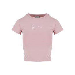 Karl Kani Damen T-Shirt "Karl Kani Karl Kani Small Signature Short Tee"rose, Gr. XXS, bedruckt, 95% Baumwolle, 5% Elasthan, Shirts