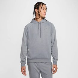 T-Shirt Nike "M NK DF UV PRIMARY PO HOODIE", Damen, Gr. L, cool grau, htr, cool grau, Obermaterial: 78% Polyester, 22% Baumwolle, normal, Shirts T-Shirt