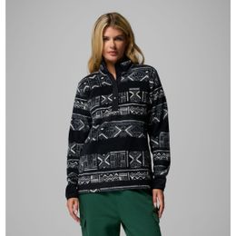 Columbia Damen Fleecepullover "BENTON SPRINGS PRINTED 1/2 SNAP", schwarz, Gr. S, Obermaterial: 100% Nylon. Futter: 100% Polyester, Sweatshirts