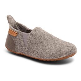 bisgaard M&auml;dchen Hausschuh "sailor wool", Gr. 33hellgrau, Leder, Wolle, Schuhe, Kindergartenschuh mit Lammwolle, Gr&ouml;&szlig;enschablone zum Download