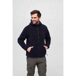 Anorak Brandit "Brandit Herren Teddyfleece Worker Jacket", Herren, Gr. 5XL, navy, 100% Polyester, unifarben, normal, ohne Ausschnitt, Jacken
