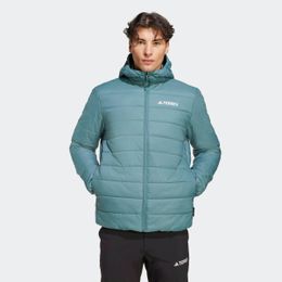 adidas terrex Herren Outdoorjacke "MT ESS PAD HO J"preloved teal, Gr. L, Obermaterial: 100% Polyamid, Jacken