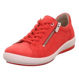 Legero Damen Sneaker "TANARO 5.0", Gr. 42marte (rot), Veloursleder, unifarben, Schuhe, Komfortschuh, Freizeitschuh, Schn&uuml;rschuh mit Rei&szlig;verschluss
