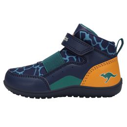 Kangaroos M&auml;dchen Sneaker "K-BFI PEPPY EV", Gr. 22k blau, safari party, Synthetik, Schuhe, Barfussschuh