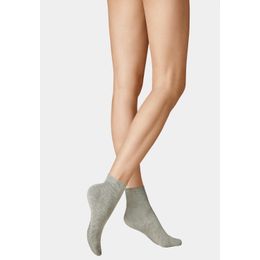Kunert Damen Socken "Socke Fresh Up", Gr. 35, grau, Obermaterial: 62% Baumwolle CO. 36% Polyamid PA. 2% Elasthan EL., Socken