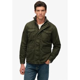 Superdry Herren Parka "M65 MILITARY JACKET", grün, Gr. L, unifarben, Web, Obermaterial: 100% Baumwolle, Jacken