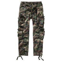 Brandit Herren Stoffhose "Brandit Herren Pure Slim Fit Trouser"woodland, Gr. XL, 100% Baumwolle, Hosen