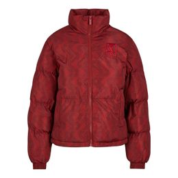 Karl Kani Damen Winterjacke "Karl Kani Og Kani Puffer Jacket"rot, dunkelrot, Gr. L, mehrfarbig, 100% Polyester, Jacken