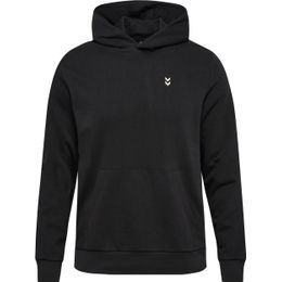 Hummel Herren Kapuzensweatshirt "HMLPULSE SWEAT HOODIE", schwarz, Gr. XL, Obermaterial: 60% Baumwolle, 40% Polyester, Sweatshirts