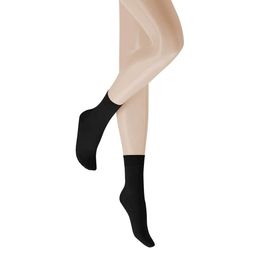 Hudson Damen Socken "Socke Relax Light", Gr. 39, schwarz, Obermaterial: 60% Baumwolle CO. 40% Polyamid PA., Socken