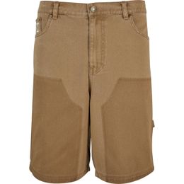 Shorts Karl Kani "Karl Kani Karl Kani Og Washed Carpenter Shorts", Herren, Gr. XL, US-Gr&ouml;&szlig;en, schwarzsand, 100% Baumwolle, unifarben, normal, Hosen Shorts