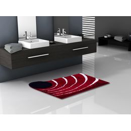 Badematte Colani, H:24mm, rot, Kunstfaser, Badematten, "Colani 2"