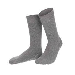 Hudson Damen Socken "Socke Dry Cotton", Gr. 43, silber, Obermaterial: 72% Baumwolle CO. 22% Polypropylen PP. 4% Polyamid PA. 2% Elasthan EL., Socken