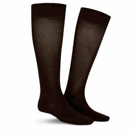 Kunert M&auml;dchen Kniestr&uuml;mpfe "Kniestrumpf Richard", Gr. 43, braun, Obermaterial: 98% Baumwolle CO. 2% Elasthan EL., Socken
