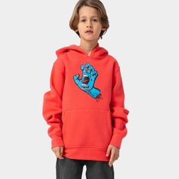 Santa Cruz Mädchen Hoodie "YOUTH SCREAMING HAND HOOD"bright rot, Gr. 9, Obermaterial: 65% Polyester, 35% Baumwolle, Sweatshirts